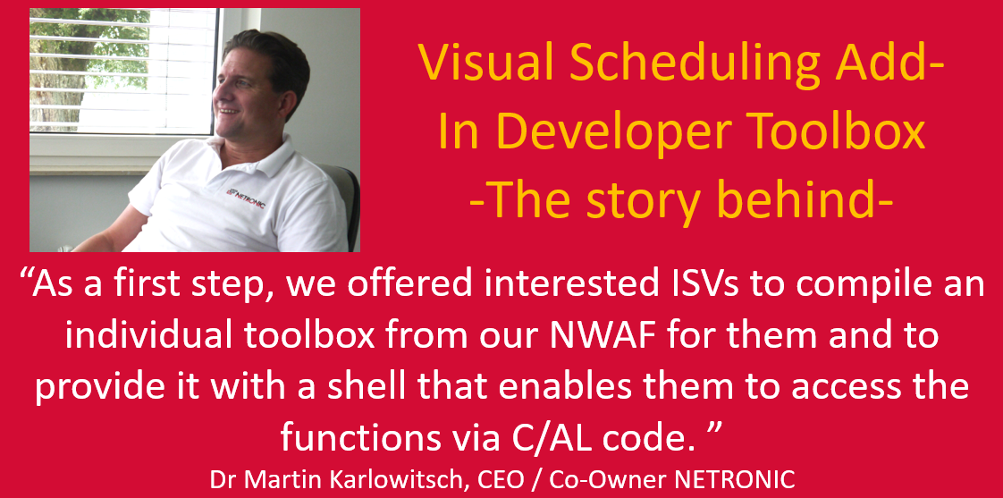 Visual Scheduling Add-In Developer Toolbox for Microsoft Dynamics 365 BC: The story behind